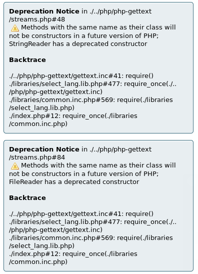 Warnings PHP7 + PhpMyAdmin – Linux Team